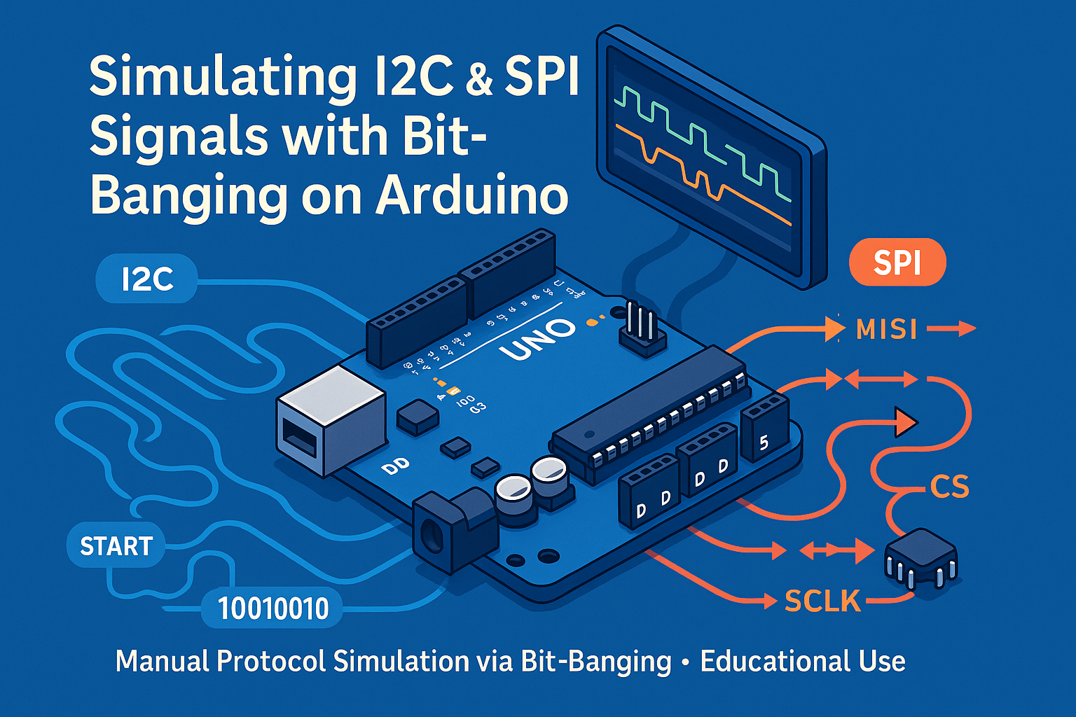 Simulating I2C and SPI Signals on Arduino – ATLANE